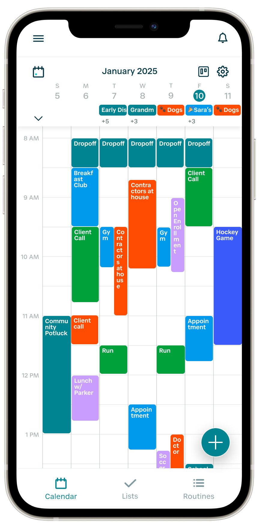 Calendar Views on the Hearth Companion App – Hearth Display