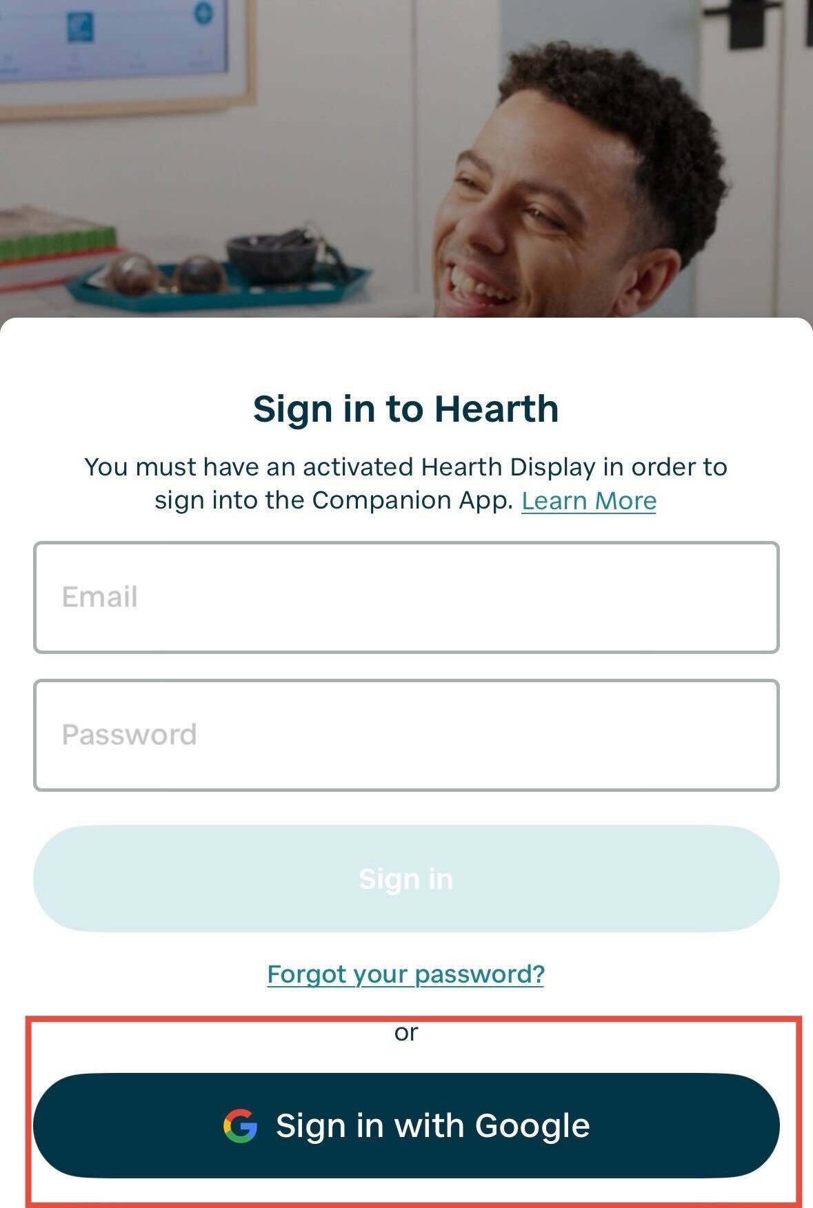App Log-in Issues – Hearth Display